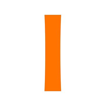 Orange Letter I