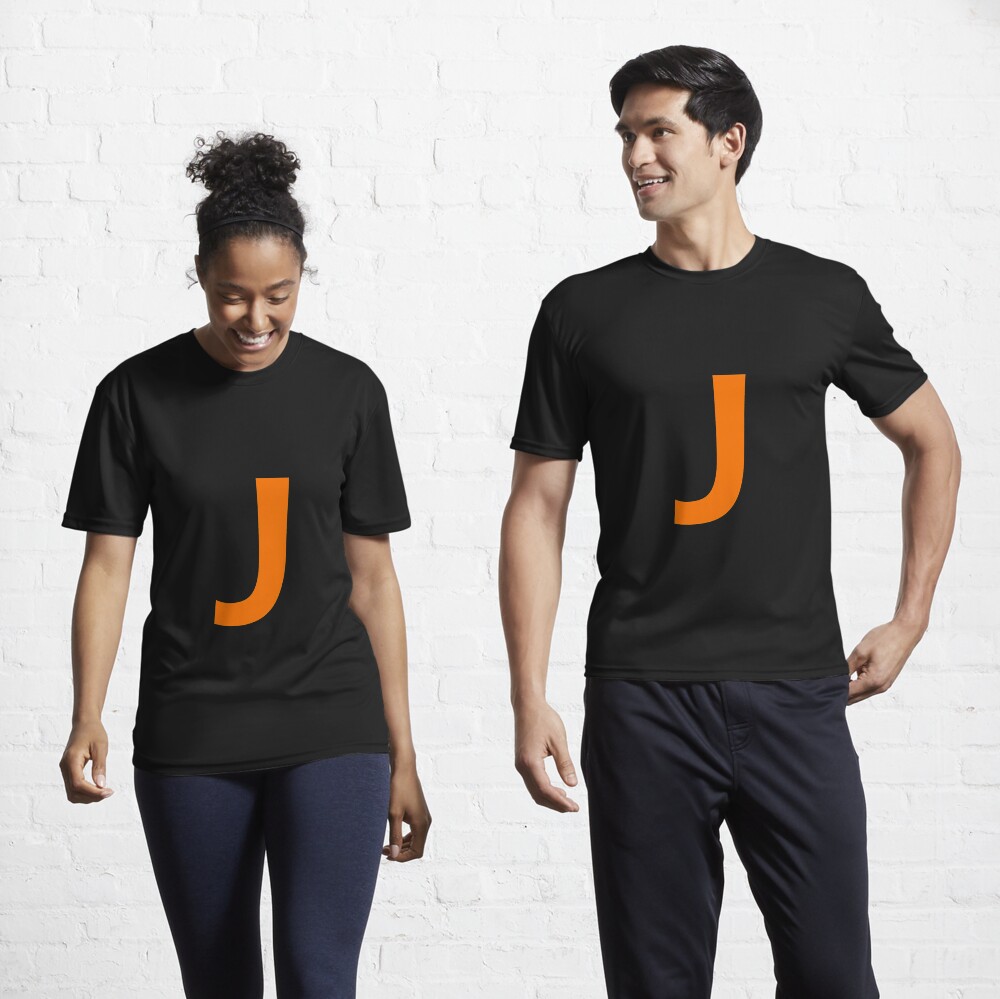 "Orange color Letter J" Sticker for Sale by WECreations | Redbubble