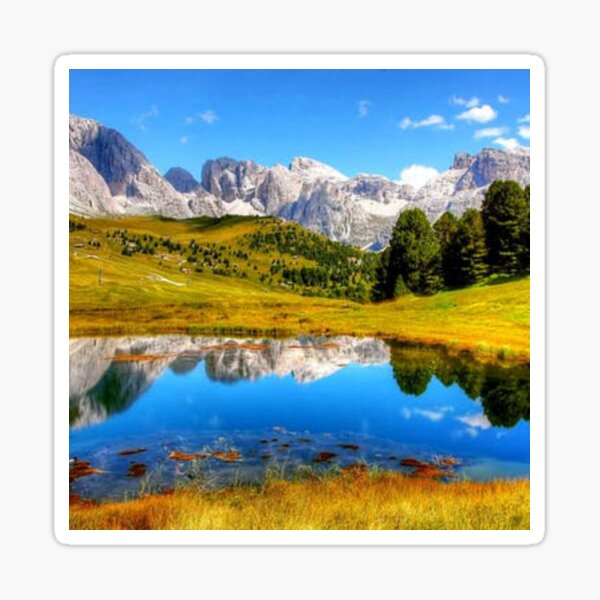 "Summer lake" Sticker for Sale by Zara66 | Redbubble