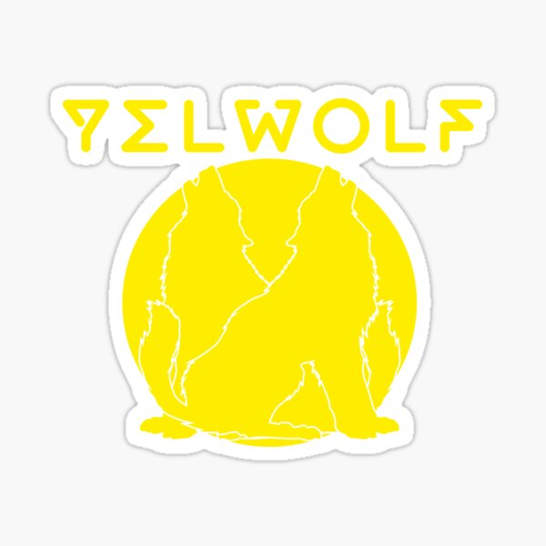 "New t-shirt Brand YELLOW WOLF" Sticker by VNVSHOPPING | Redbubble