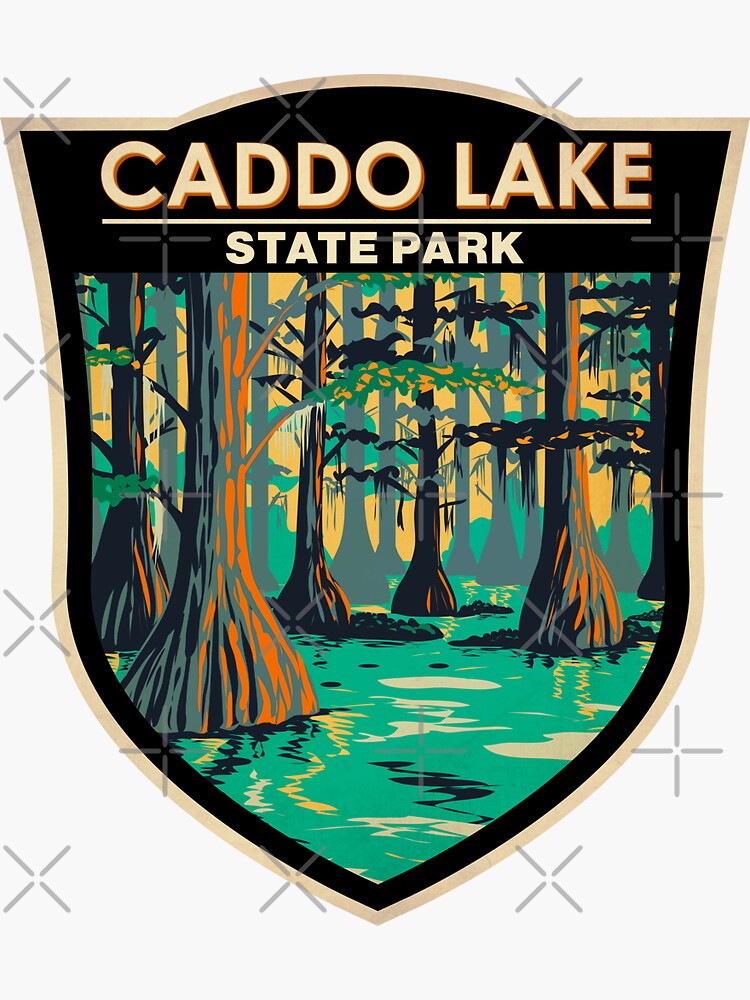 "Caddo Lake State Park Texas Badge" Sticker for Sale by KrisSidDesigns ...