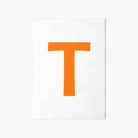 "Orange color Letter T" Art Board Print by WECreations | Redbubble