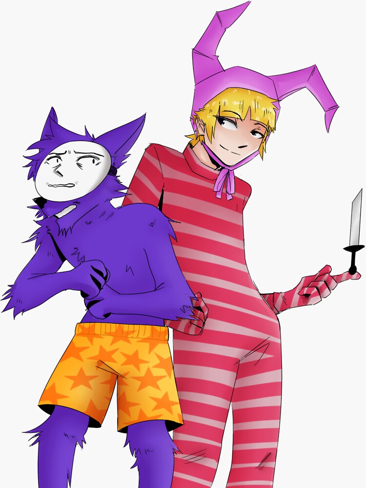 "Popee and kedamono" Sticker for Sale by yokaworuu | Redbubble