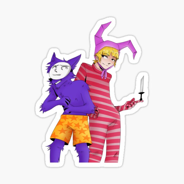 "Popee and kedamono" Sticker for Sale by yokaworuu | Redbubble