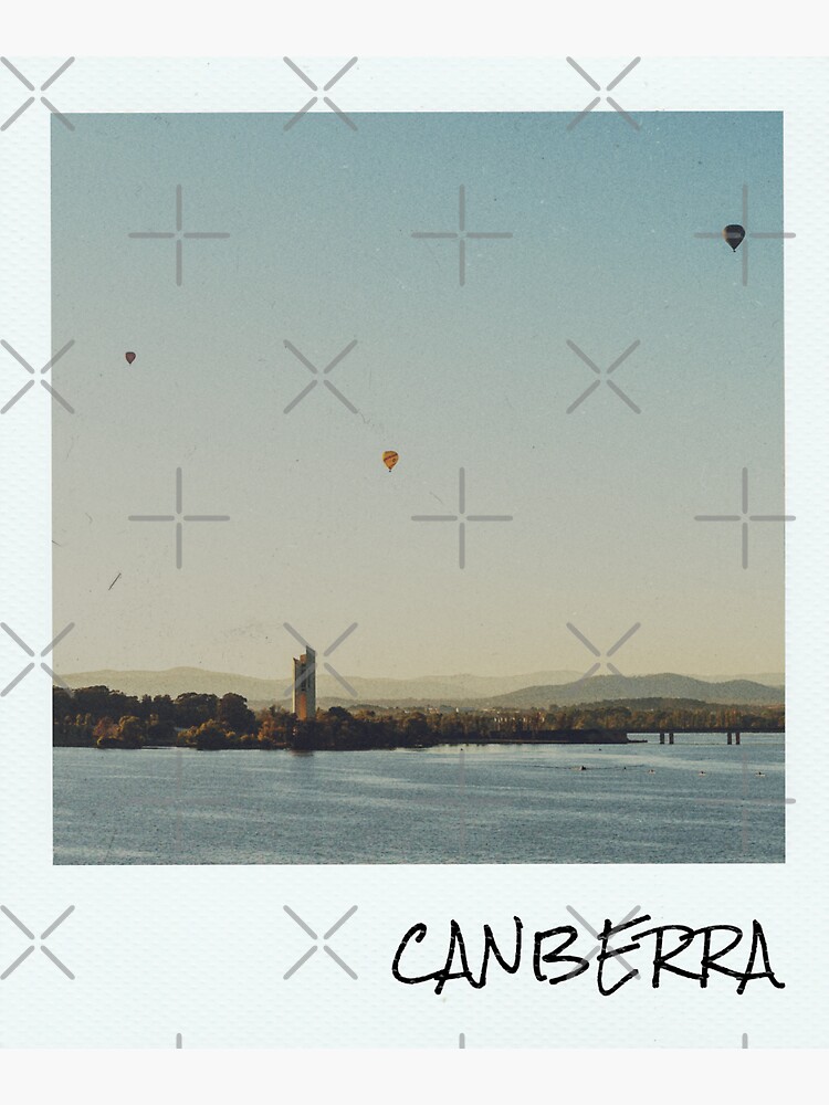 "Canberra Vintage Film White Frame Souvenir" Sticker for Sale by ...