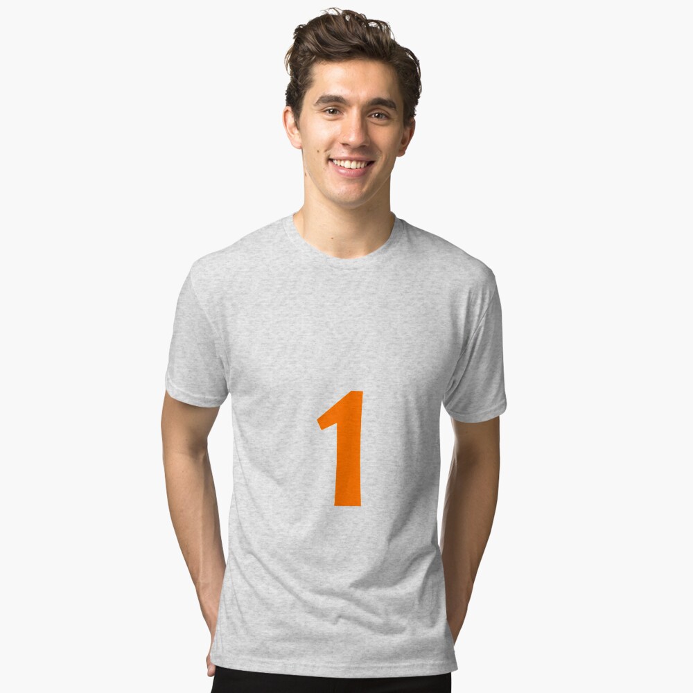 "Orange color Number 1 | Orange color Number One" Sticker for Sale by ...