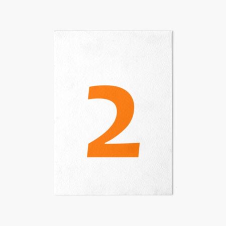 "Orange color Number 2 | Orange color Number Two" Art Board Print by ...