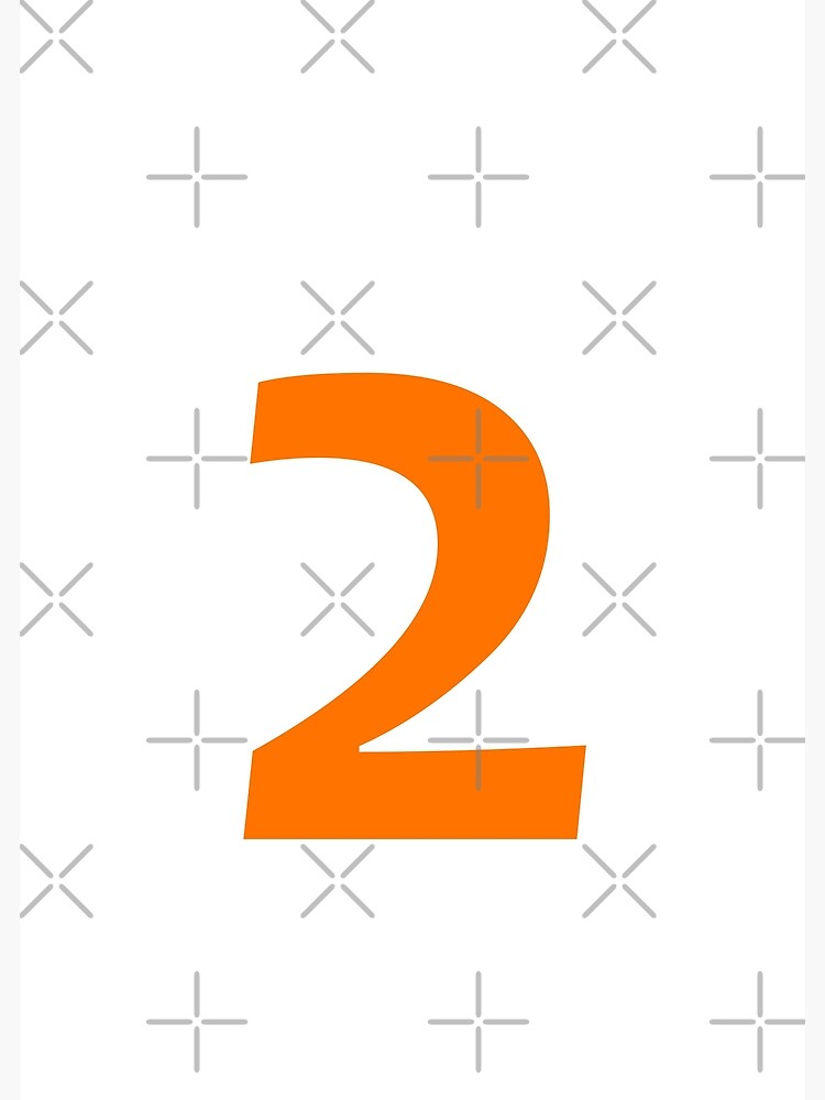 Lámina metálica «Número de color naranja 2 | Número dos de color ...