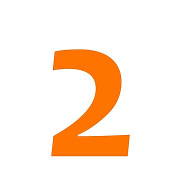 "Orange color Number 2 | Orange color Number Two" Poster for Sale by ...