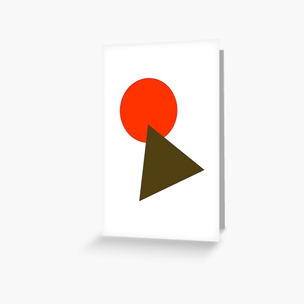 "Circle and triangle, Kazimir Malevich (1913)" Greeting Card for Sale ...