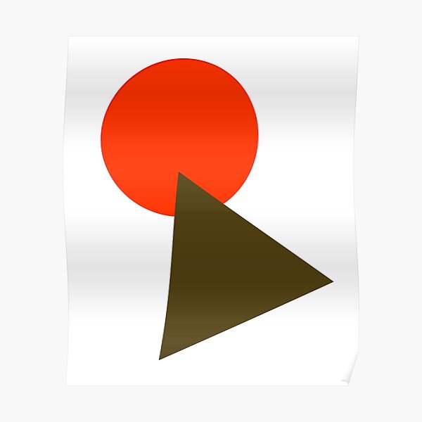 "Circle and triangle, Kazimir Malevich (1913)" Poster for Sale by ...