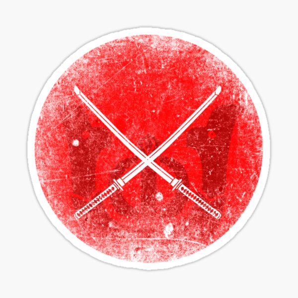 "Katana Sun - Japan - Ronin" Sticker for Sale by KiannaStanton | Redbubble