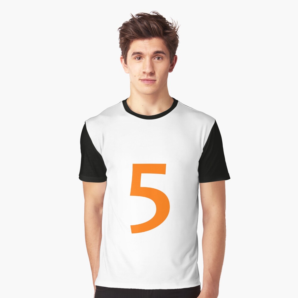"Orange color Number 5 | Orange color Number Five" Sticker for Sale by ...