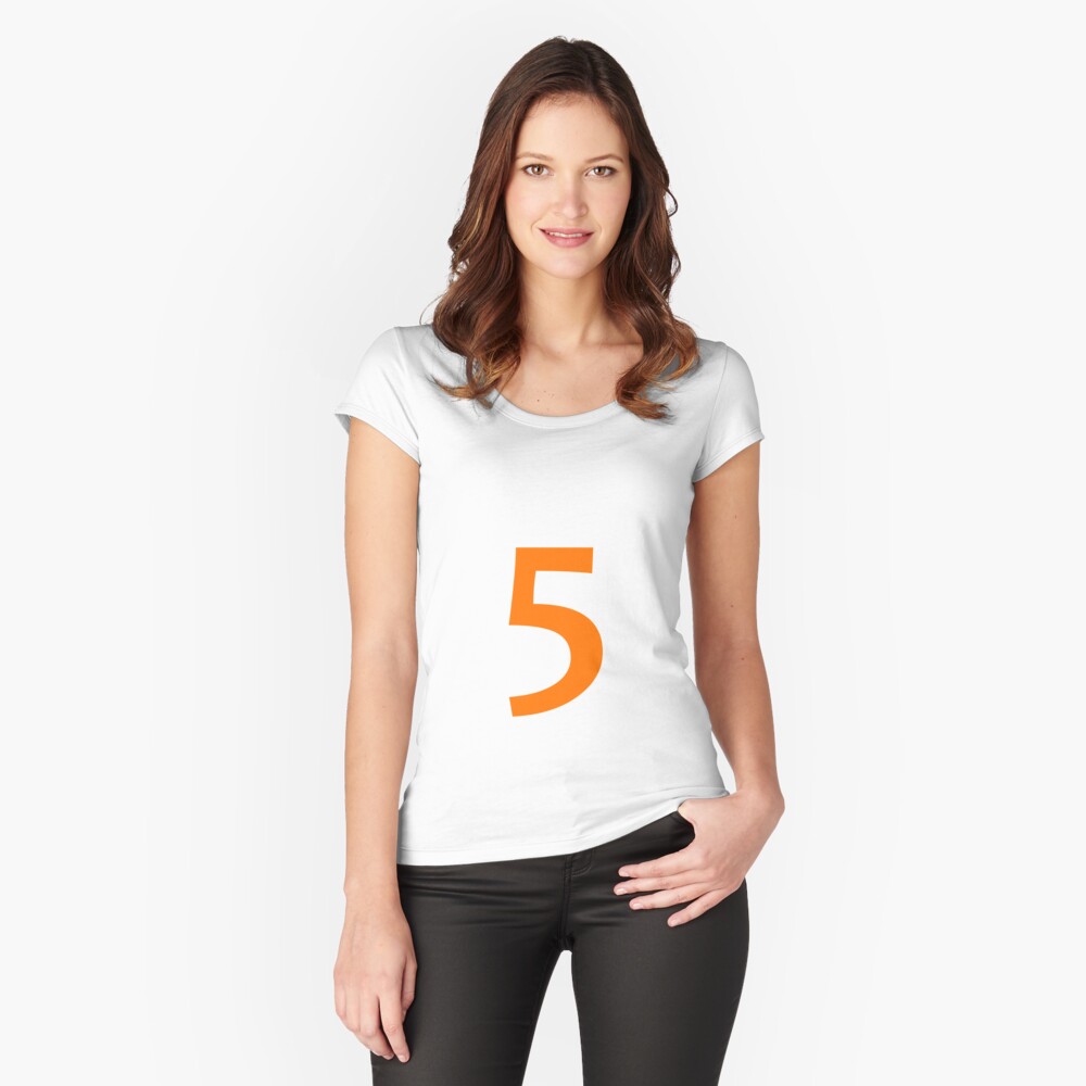 "Orange color Number 5 | Orange color Number Five" Sticker for Sale by ...