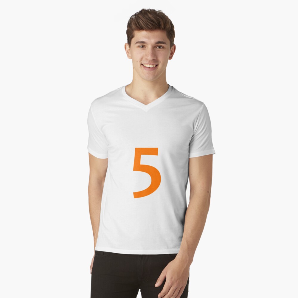 "Orange color Number 5 | Orange color Number Five" Sticker for Sale by ...