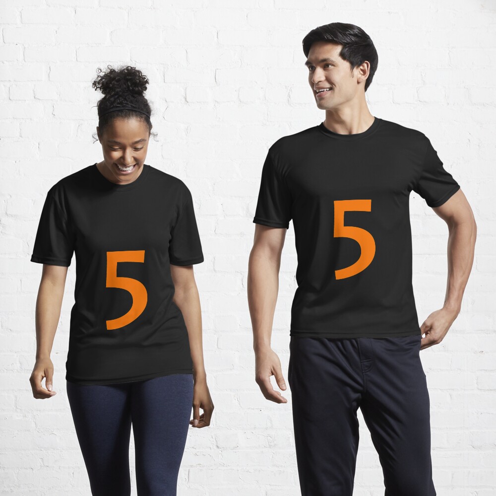 "Orange color Number 5 | Orange color Number Five" Sticker for Sale by ...