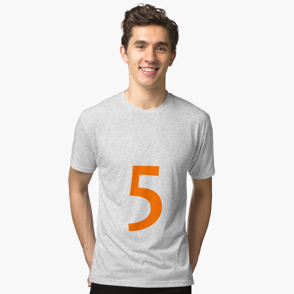 "Orange color Number 5 | Orange color Number Five" Sticker for Sale by ...