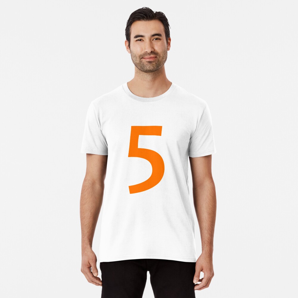 "Orange color Number 5 | Orange color Number Five" Sticker for Sale by ...