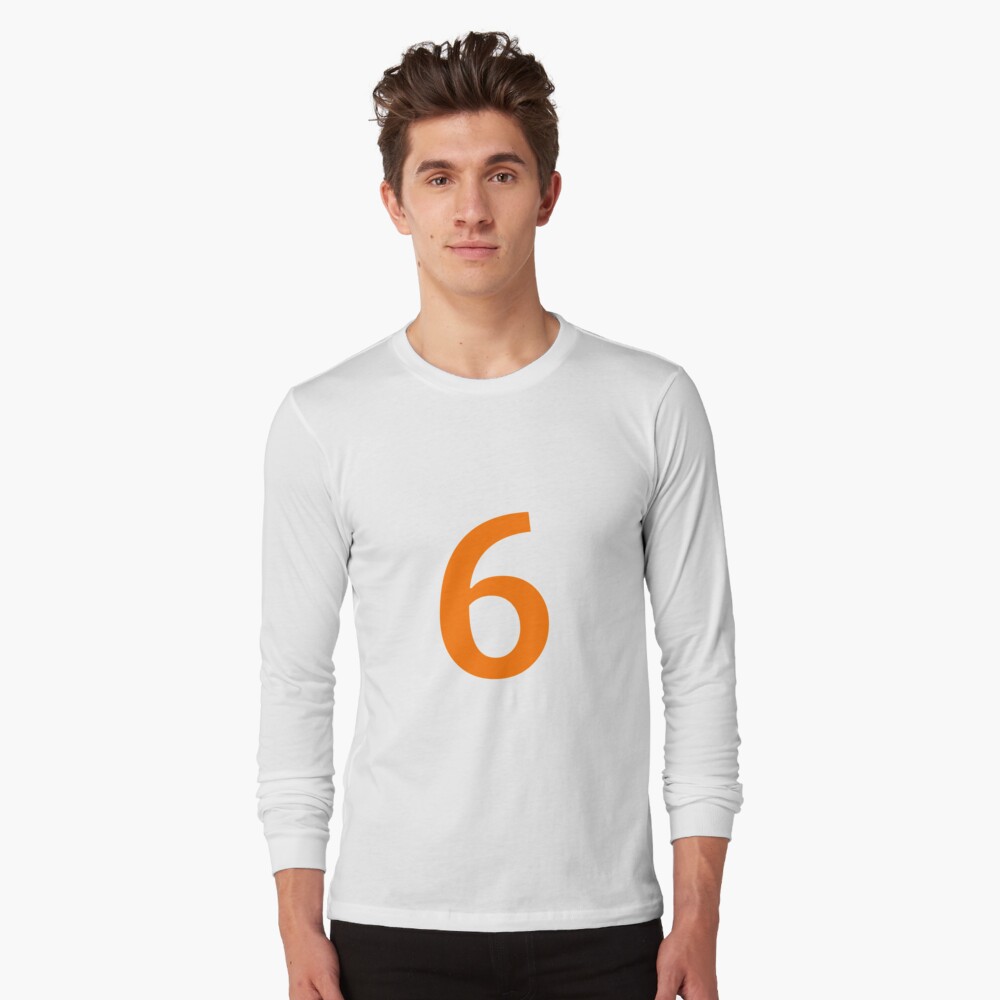 "Orange color Number 6 | Orange color Number Six" Sticker for Sale by ...