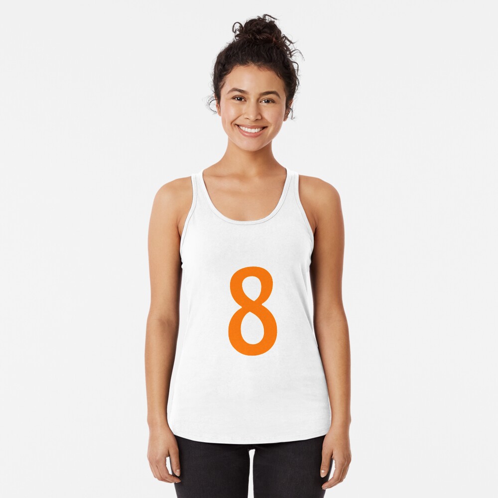"Orange color Number 8 | Orange color Number Eight" Sticker for Sale by ...