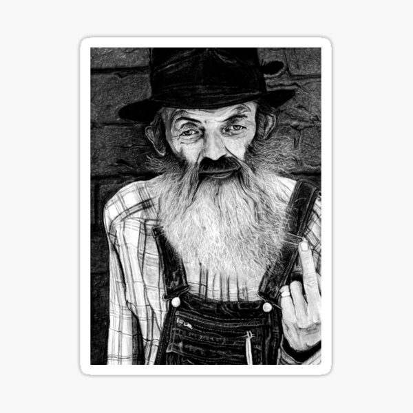 "Popcorn Sutton " Sticker for Sale by strawcastle99 | Redbubble