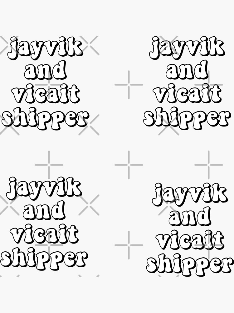 "jayvik and vicait shipper x4" Sticker for Sale by itsacruelsummer ...