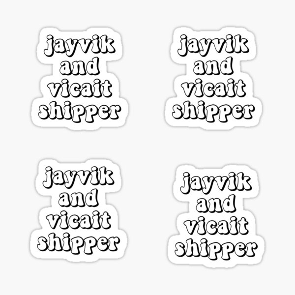 "jayvik and vicait shipper x4" Sticker for Sale by itsacruelsummer ...