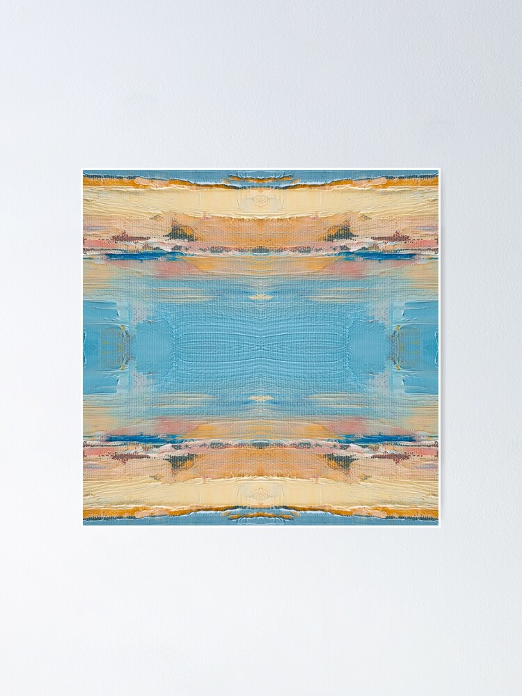 "Sandy Beach Border Painting " Poster for Sale by ylavine-rb | Redbubble