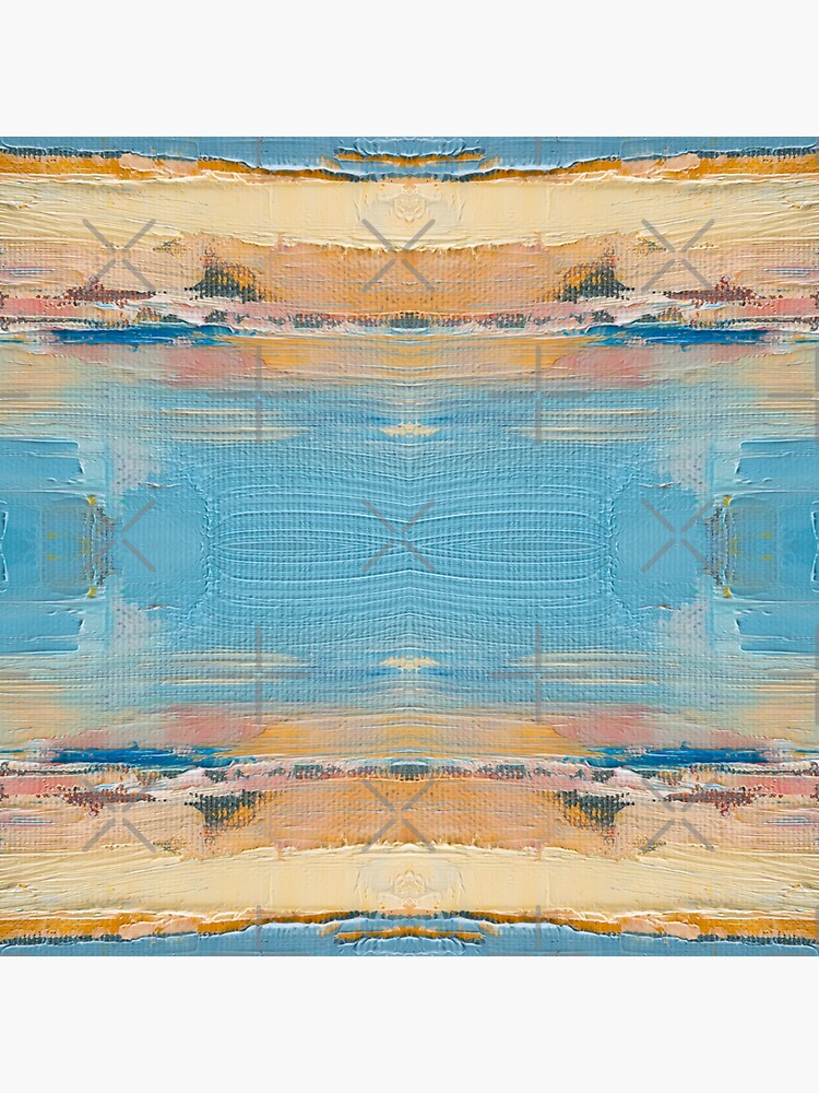 "Sandy Beach Border Painting " Sticker for Sale by ylavine-rb | Redbubble