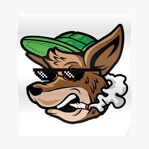 "Smoking Kangaroo illustration - Cool Gangster Kangaroo Design Gift ...