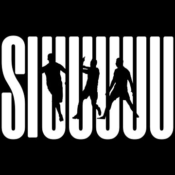 "Siuuu Cristiano ronaldo CR7 funny " Sticker for Sale by sizamix ...