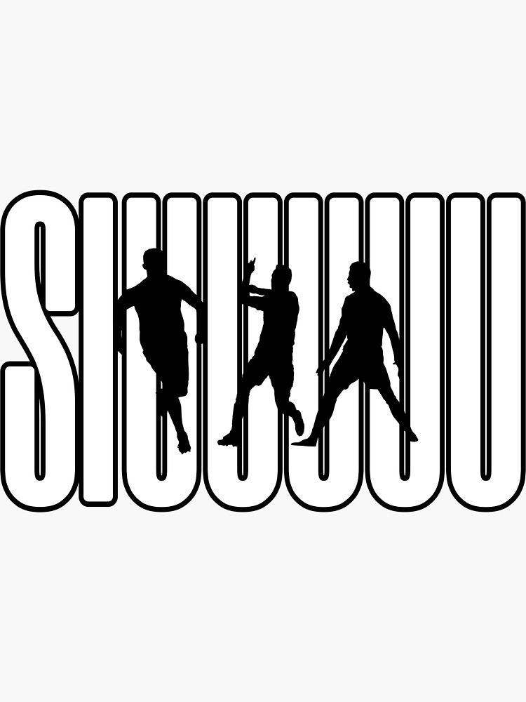"Siuuu Cristiano ronaldo CR7 funny " Sticker for Sale by sizamix ...
