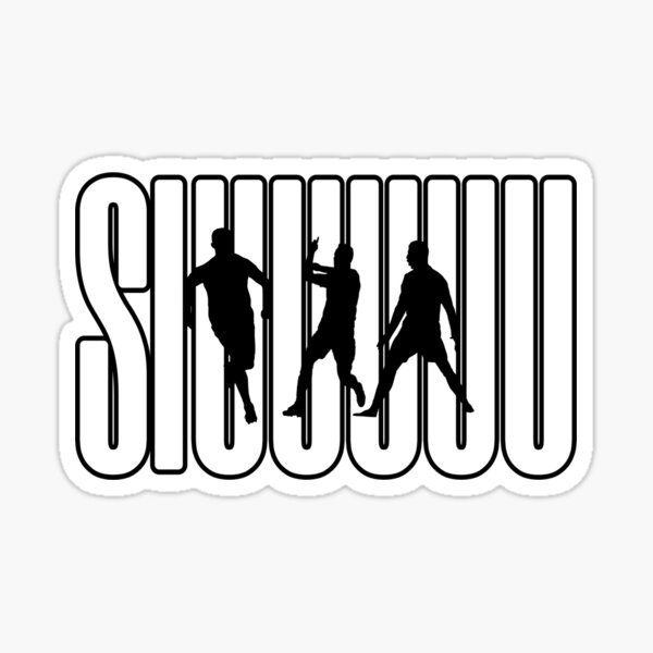 "Siuuu Cristiano ronaldo CR7 funny " Sticker for Sale by sizamix ...