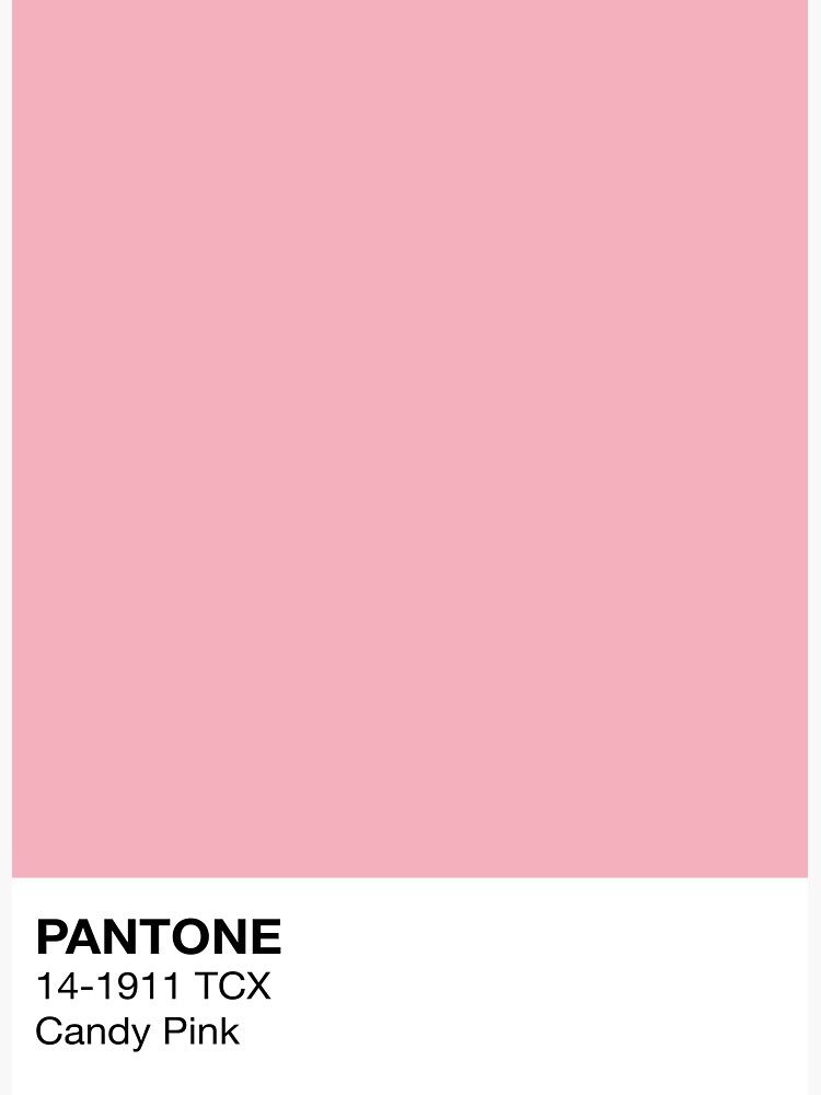 "Pantone Candy Pink" Sticker by lulu890 | Redbubble