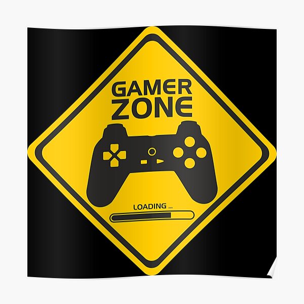 "Gamer Zone" Poster for Sale by Jujuzinha21 | Redbubble