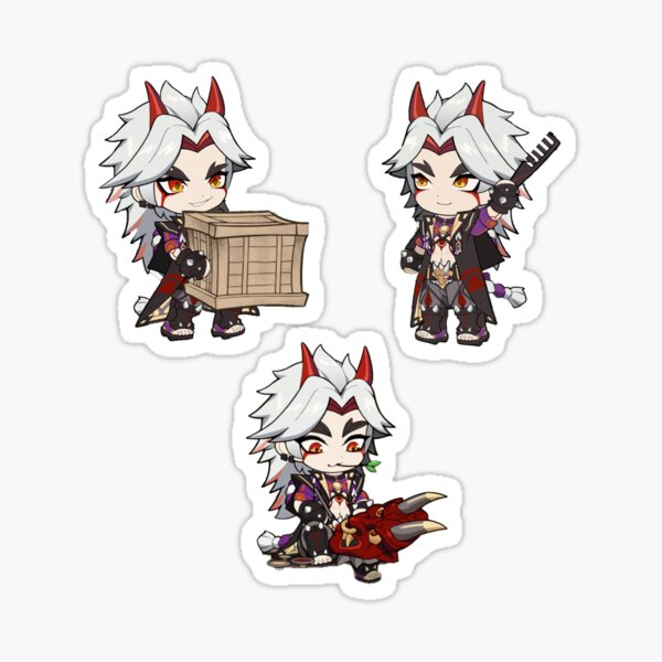 "Genshin Impact Arataki Itto Chibi Cute pack" Sticker for Sale by ...