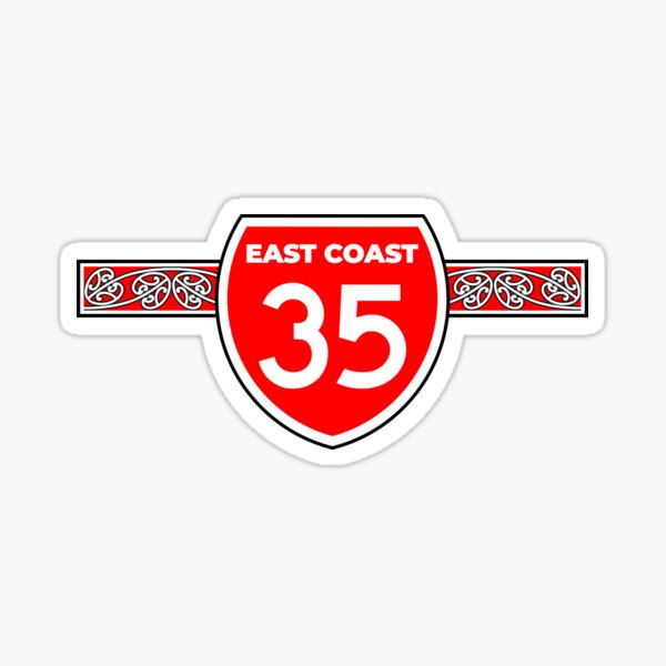 "Highway 35 East Coast New Zealand Maori Pattern" Sticker for Sale by ...