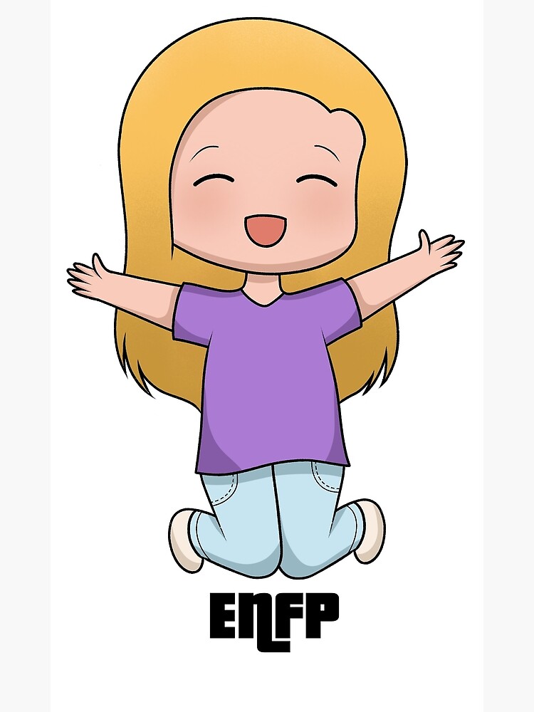 "Chibi ENFP" Poster for Sale by mbtimes | Redbubble