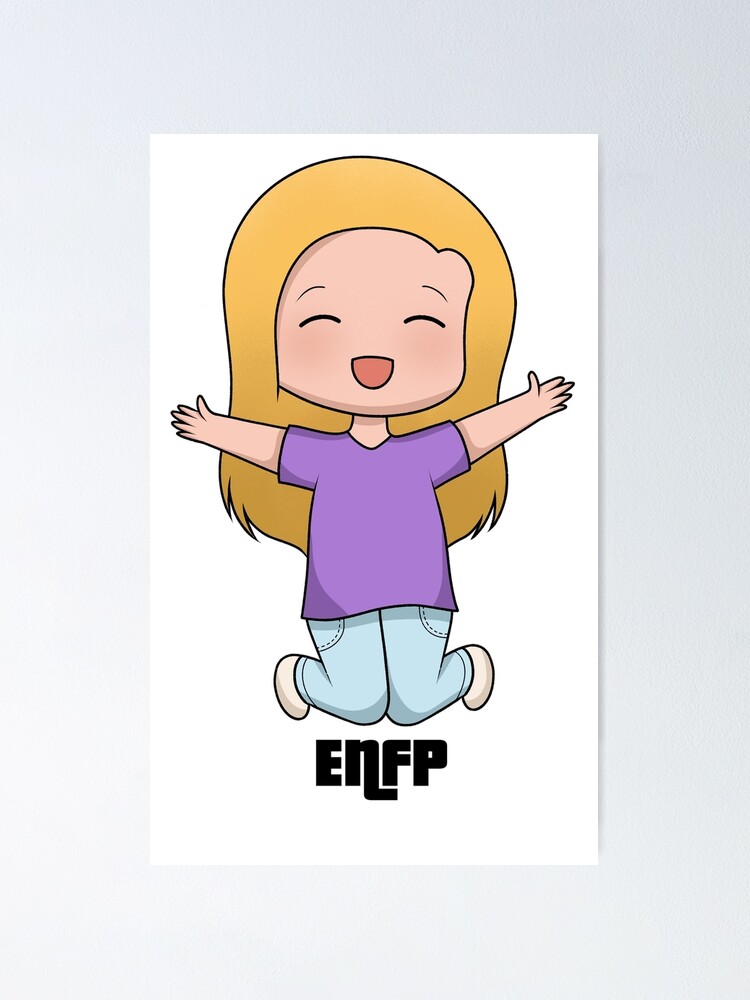 "Chibi ENFP" Poster for Sale by mbtimes | Redbubble