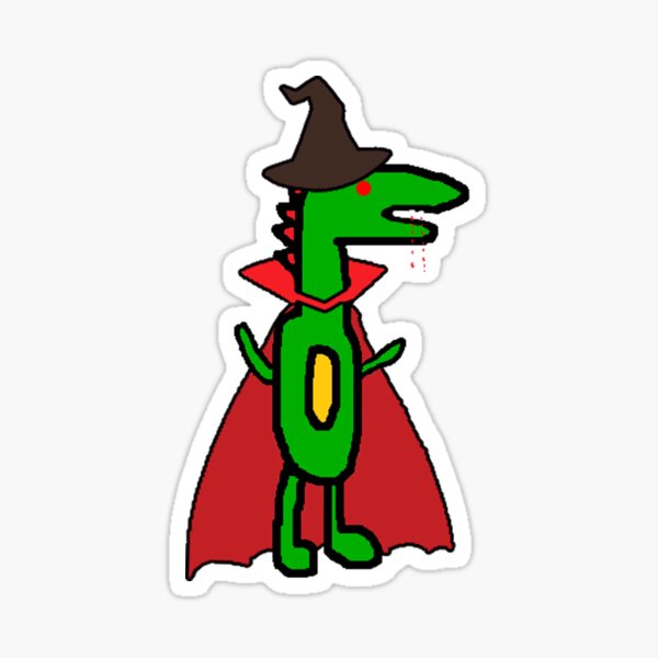 "Spooky Terrence the Dinosaur" Sticker by DinoTerrence | Redbubble