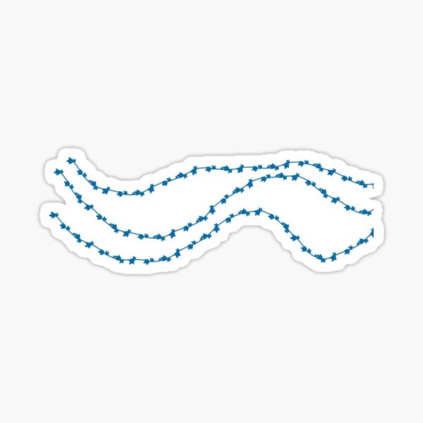 "blue stalks" Sticker by acuwu | Redbubble