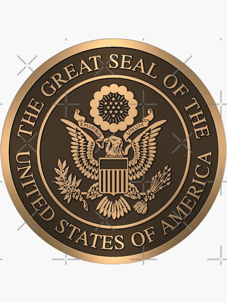 "United States of America, luxury seal" Sticker for Sale by ...