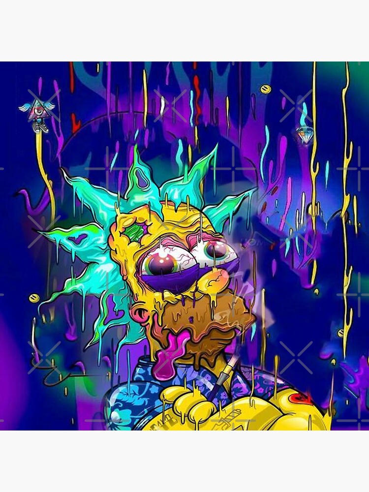 "Freaky Homer" Sticker for Sale by LUNAROSsAa | Redbubble