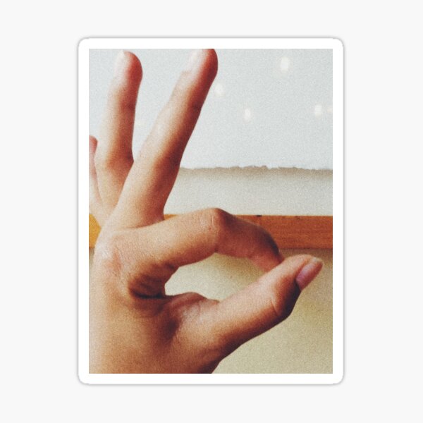 "Ok" Sticker by Cjszilagyi | Redbubble