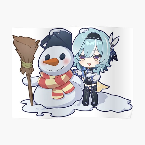 "Eula Genshin Impact icons" Poster by Animecomic | Redbubble