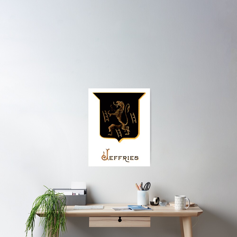 "Jeffries Family Coat of Arms" Poster for Sale by Heraldica | Redbubble