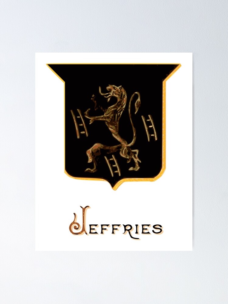 "Jeffries Family Coat of Arms" Poster for Sale by Heraldica | Redbubble