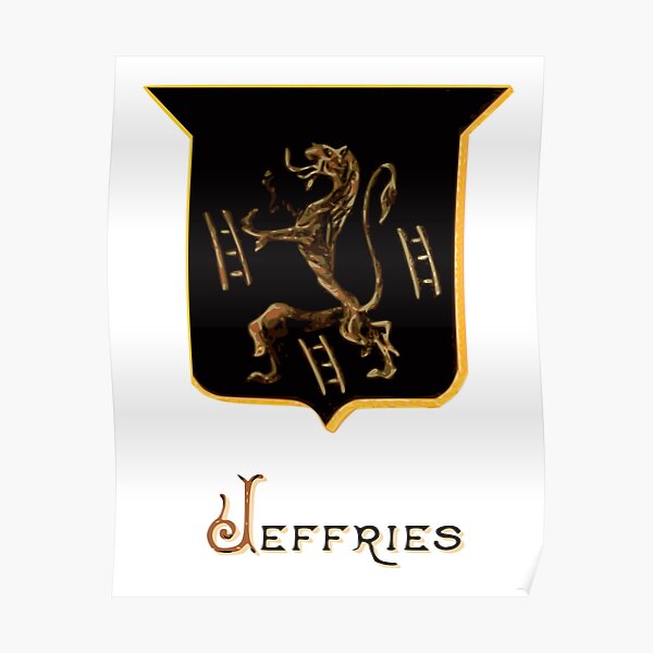 "Jeffries Family Coat of Arms" Poster for Sale by Heraldica | Redbubble