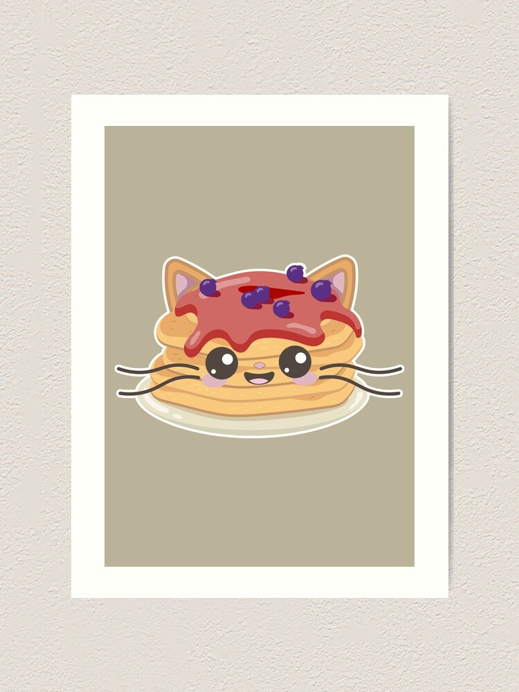 "Pancake Cat / Cute Kawaii Pancake Cat meme" Art Print for Sale by ...