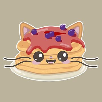 "Pancake Cat / Cute Kawaii Pancake Cat meme" Poster for Sale by ...